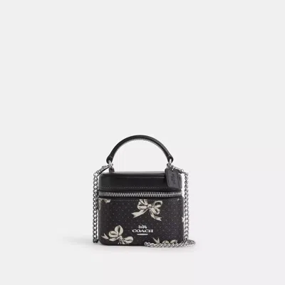 Coach Ava Crossbody Bag With Bow Print In Black | ModeSens
