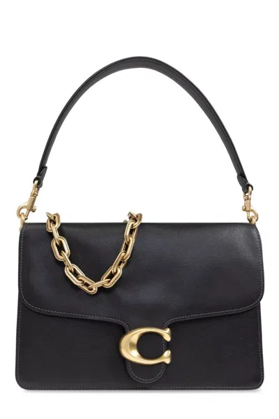 Coach Women's Tabby Chain Leather Shoulder Bag In Black | ModeSens