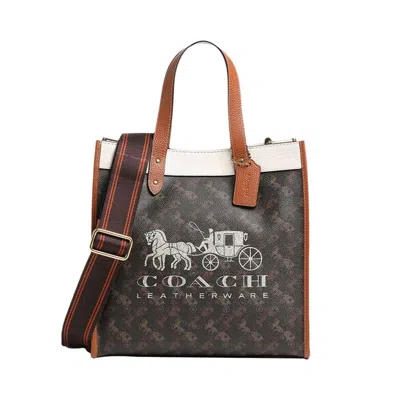 Coach Field Tote With Horse And Carriage In Orange | ModeSens