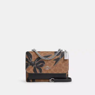 Coach Klare Crossbody Bag In Signature Canvas With Bow Print In Multi ...