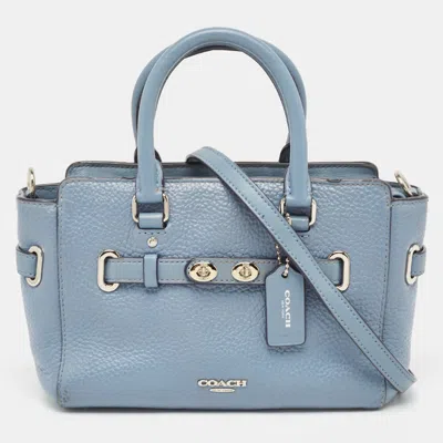Coach Leather Swagger 20 Tote In Blue | ModeSens