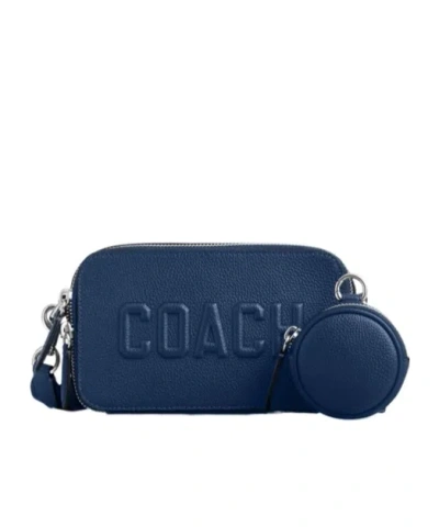 Coach Logo Shoulder Bag In Blue | ModeSens