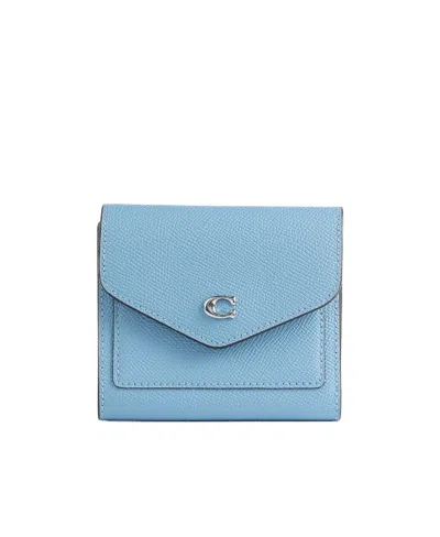 Coach Logo Wallet In Blue | ModeSens