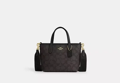 Coach Outlet City Mini Tote Bag In Signature Canvas In Beige | ModeSens