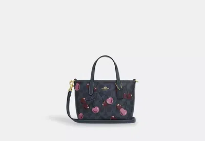 Coach Outlet City Mini Tote Bag In Signature Canvas With Cherry Print ...