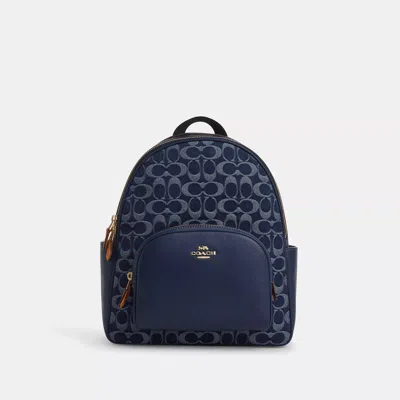 Coach Outlet Court Backpack In Signature Denim In Multi | ModeSens