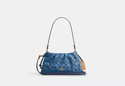 Coach Outlet Faye Shoulder Bag In Signature Denim In Blue | ModeSens