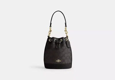Coach Outlet Mini Bucket Bag In Signature Canvas In Multi | ModeSens