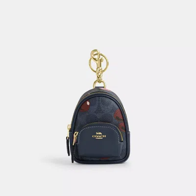 Coach Outlet Mini Court Backpack Bag Charm In Signature Canvas With ...