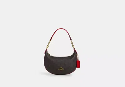 Coach Outlet Mini Payton Bag In Signature Canvas In Brown | ModeSens