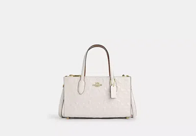 Coach Outlet Nina Small Tote Bag In Signature Leather In Gold | ModeSens