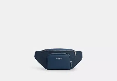 Coach Outlet Racer Belt Bag In Signature Jacquard In Blue | ModeSens