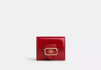 Coach Outlet Small Morgan Wallet In Signature Leather In Red | ModeSens