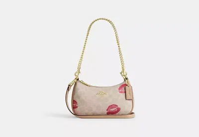 Coach Outlet Teri Mini Crossbody Bag In Signature Canvas With Lips ...