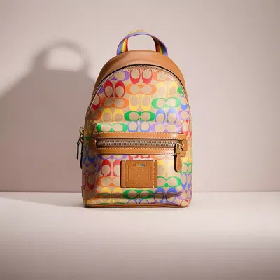 Coach Restored Academy Pack In Rainbow Signature Canvas In Brass/multi ...