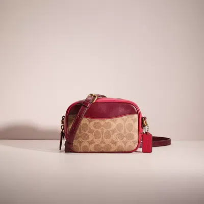 Coach Restored Camera Bag 16 In Colorblock Signature Canvas In Brass ...