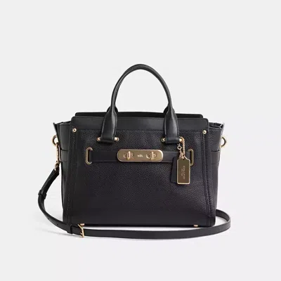 Coach Restored Swagger In Light Gold/black | ModeSens