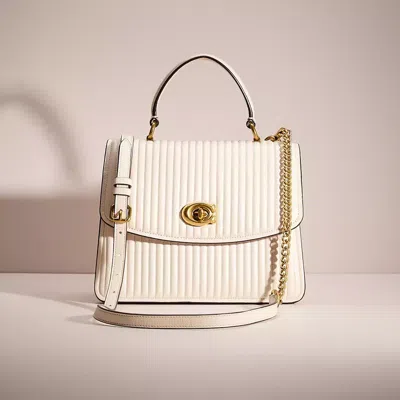 Coach Restored Parker Top Handle With Quilting In Brass/chalk | ModeSens