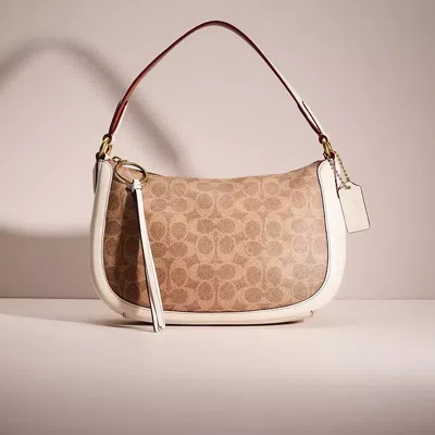 Coach Restored Sutton Crossbody In Signature Canvas In Brass/tan/chalk ...