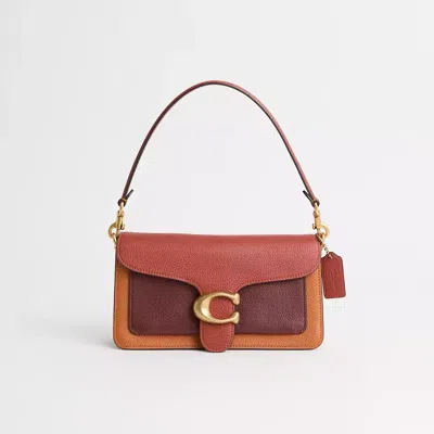 Coach Restored Tabby Shoulder Bag 26 In Colorblock In Brass/rust Multi ...