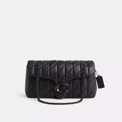 Coach Restored Tabby Shoulder Bag 33 With Quilting In Pewter/black ...