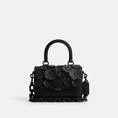 Coach Rogue Top Handle Bag With Tea Rose In Matte Black/black | ModeSens