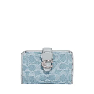 Coach Tabby Medium Wallet In Blue | ModeSens
