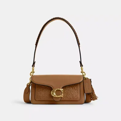 Coach Tabby Shoulder Bag 20 With Tea Rose In Brass/honey Brown | ModeSens