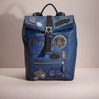 Coach Upcrafted Beck Roll Top Backpack In Blue | ModeSens