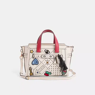 Coach Upcrafted Swagger 27 With Embellished Canyon Quilt In White ...