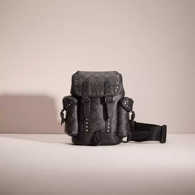 Coach Upcrafted Hitch Backpack 13 In Signature Canvas In Black | ModeSens