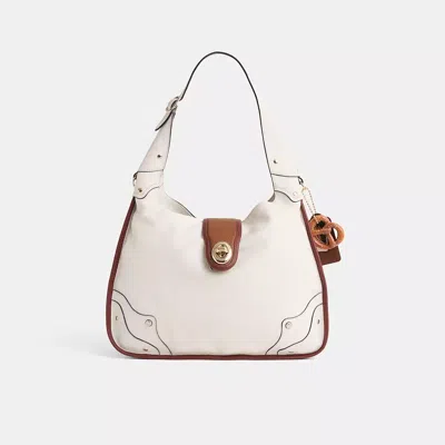 Coach Upcrafted Rhyder Hobo In Gold/chalk | ModeSens