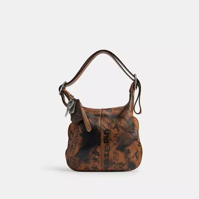 Coach Upcrafted Vintage Metro Hippie Bag In Silver/doe | ModeSens