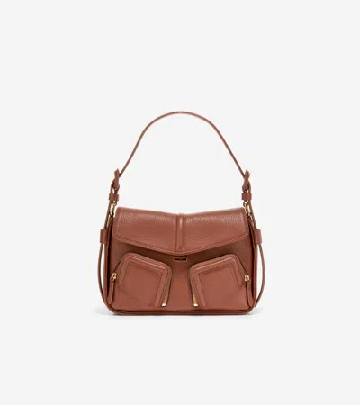 Cole Haan Chance Shoulder Bag - Blue Size Osfa In Dark Cuoio | ModeSens