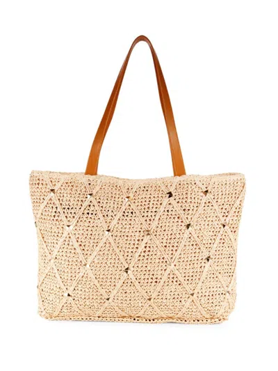 Collection Xiix Women's Quilted Straw Tote In Natural | ModeSens
