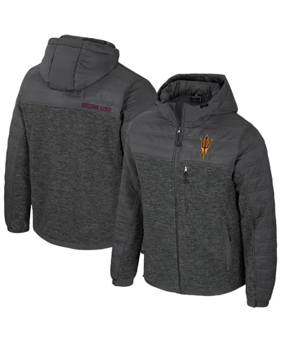 Colosseum Men's Charcoal Arizona State Sun Devils Nightman Full-zip ...