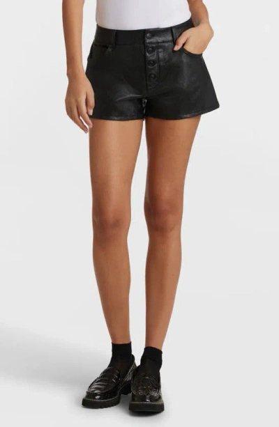 Commando Faux Leather Five-pocket Shorts In Black | ModeSens
