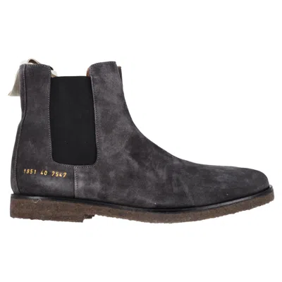 Common Projects Chelsea Boots In Grey Suede | ModeSens