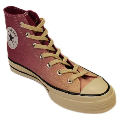Converse Wine Chuck 70 Hi Top Ombre Sneakers Maroon Yellow In Beige ...