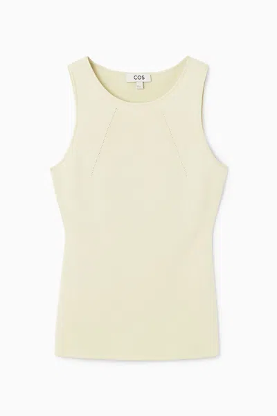 Cos Knitted Tank Top In Beige | ModeSens