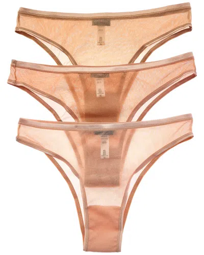 Cosabella 3pk Soire Confidence Brazilian Minikini In Brown | ModeSens