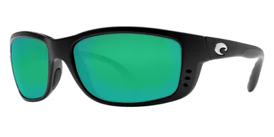 Costa Del Mar Men's Zane Sunglasses In Black Rectangular Sunglasses ...