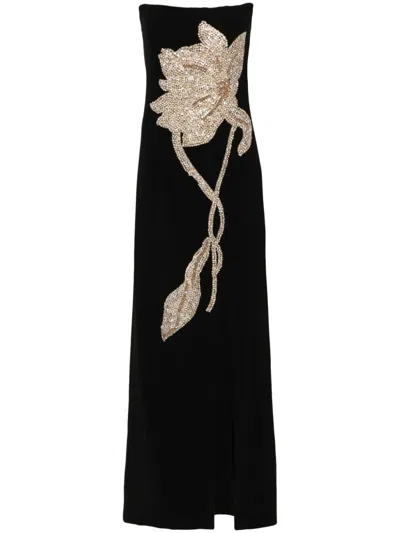 Costarellos Fara Gown In Black | ModeSens