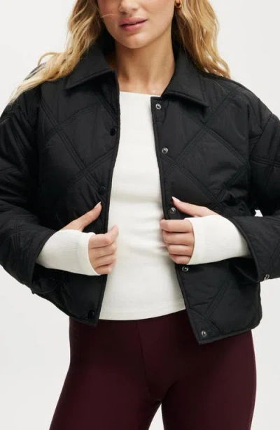 Cotton On Body The Mother Puffer Lightweight Quilted Jacket In Black ...