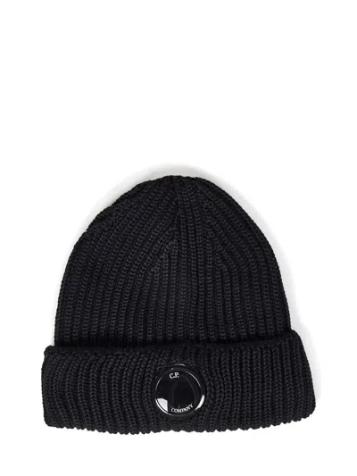 C.p. Company Lens Hat In Black | ModeSens