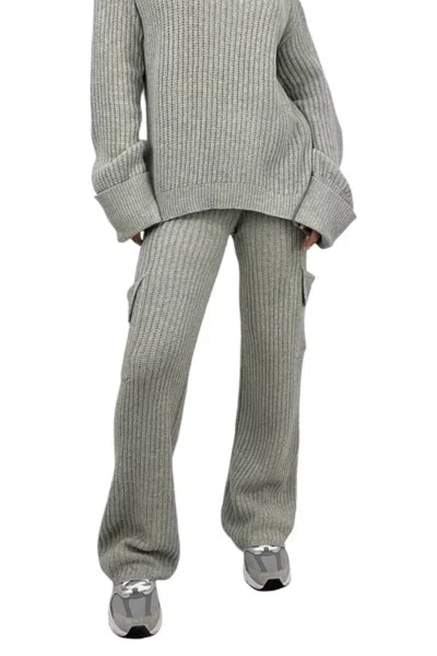 Crescent Knit Cargo Pants In Grey | ModeSens