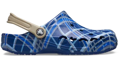 Crocs Baya Holiday Plaid Clog In Blue Jean | ModeSens