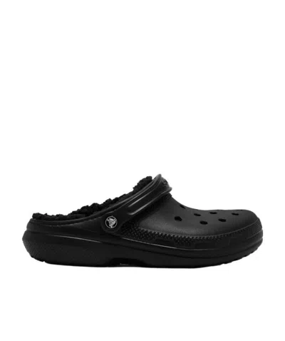 Crocs Classic Faux-fur Sandals In Black | ModeSens