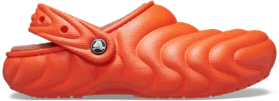 Crocs Classic Lined Overpuff Clog In Lava | ModeSens