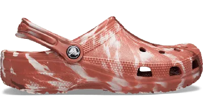 Crocs Classic Marbled Clog In Burgundy | ModeSens